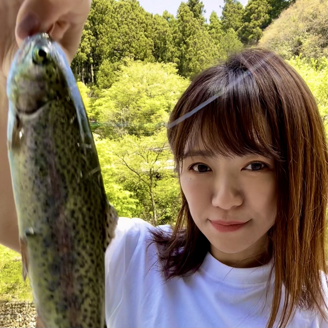 emimaru ニジマスを狙って奥多摩渓流の管釣りへ | FUNC(ファンク) - 釣りガール&女性アングラーのための釣りコミュニティ